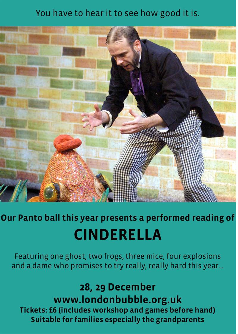 Panto Party: Cinderella » London Bubble Theatre Company